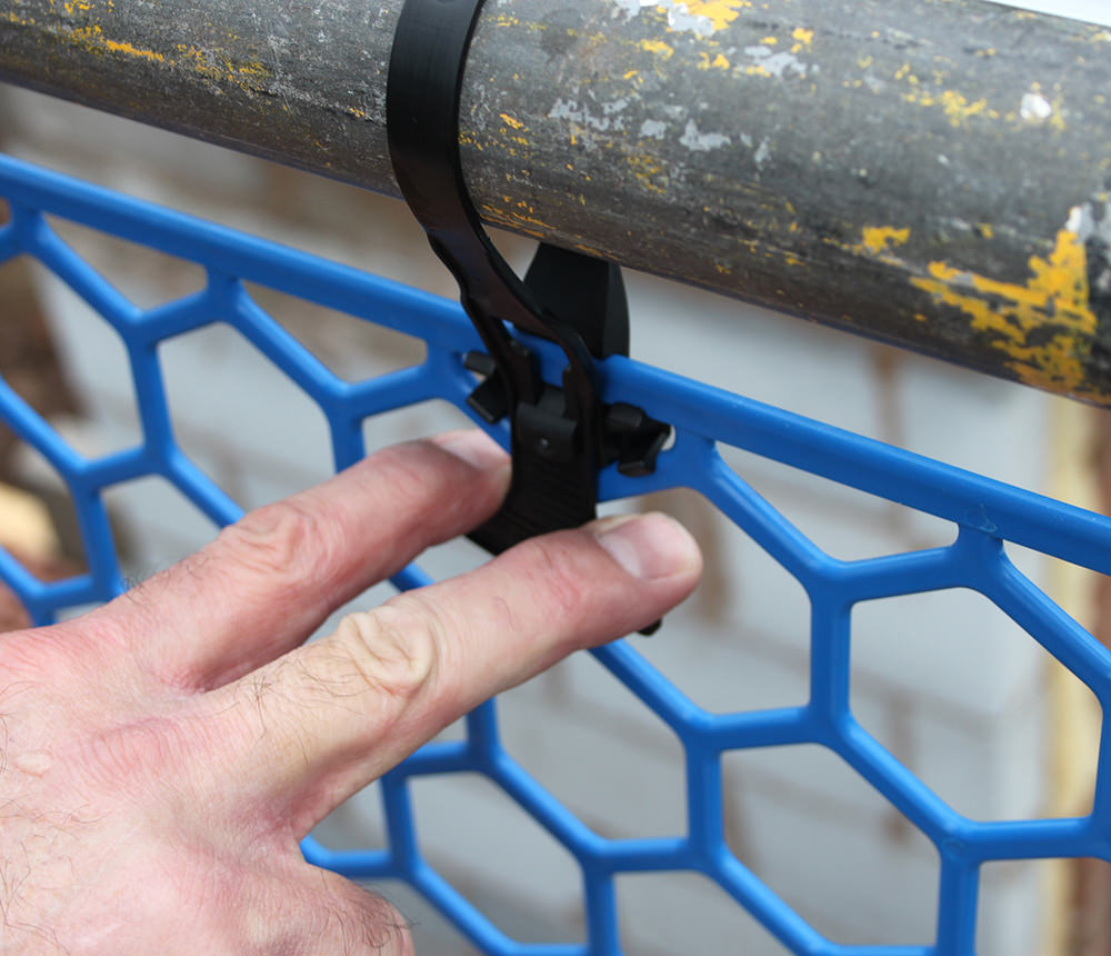 Blue Plastic Brickguard System - HEXGUARD