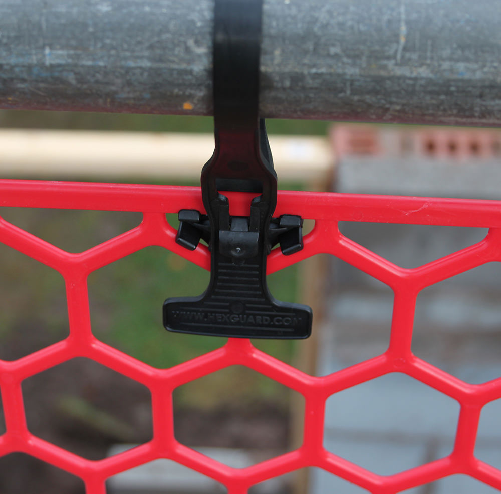 Red Plastic Brickguard System - HEXGUARD